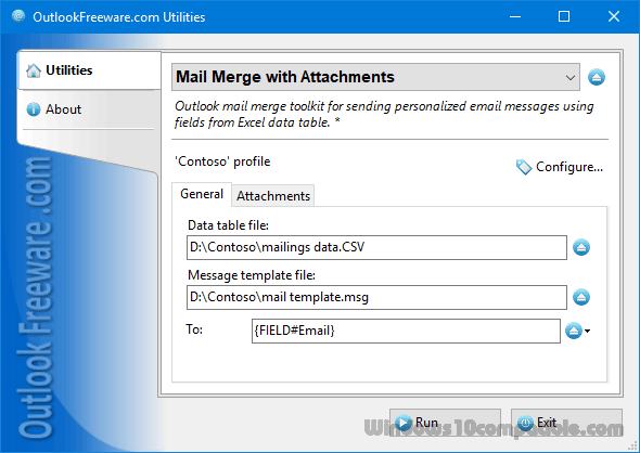 Mail Merge With Attachments For Outlook 4 15 Free Download